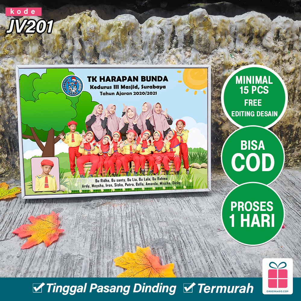 Jual Cetak Frame Foto Vandel Fiber Box Wisuda, Perpisahan Kelas/Sekolah ...