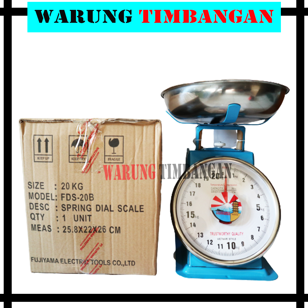 Jual Timbangan FUJIYAMA 15kg Besi Stainless Jarum Analog Manual Duduk Sembako Telor Kue Tepung ...