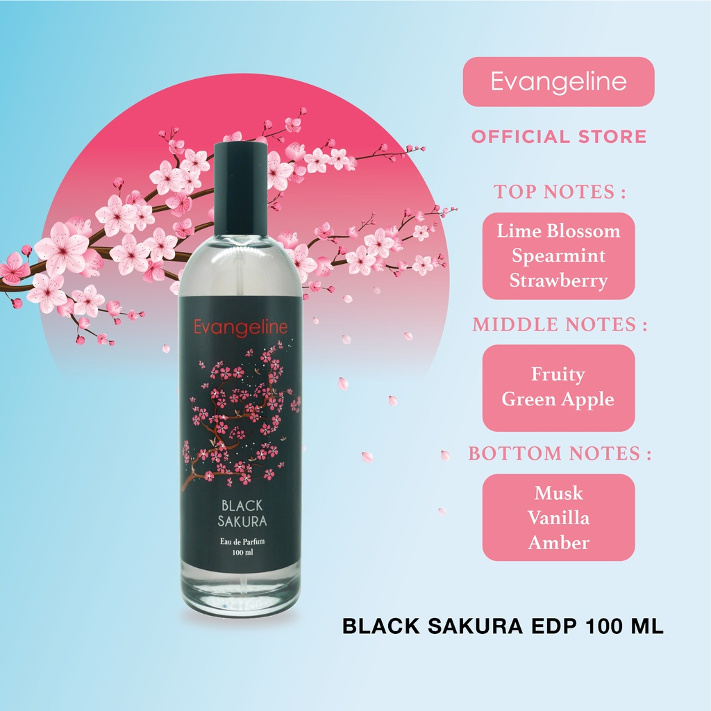 Jual Evangeline Parfum EDP Black Sakura 100ml | Shopee Indonesia