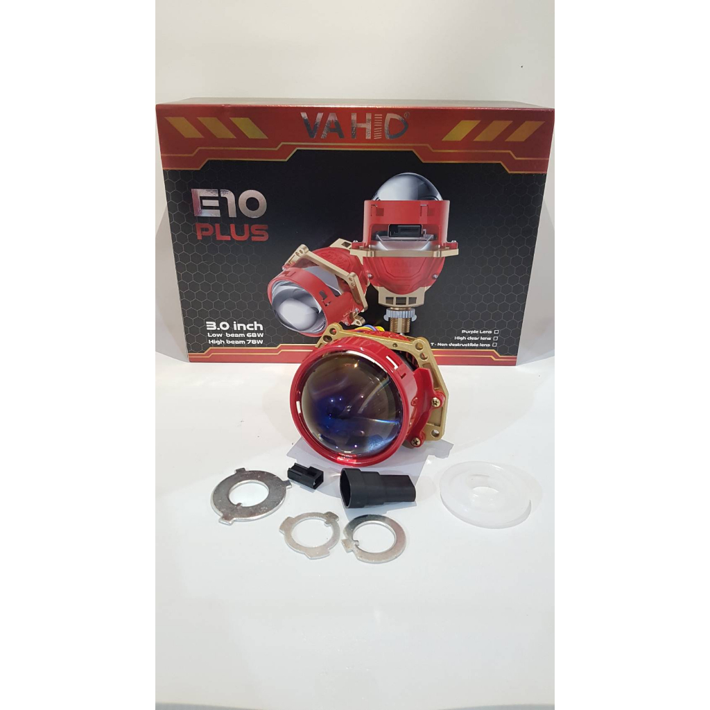 Jual Biled Bi Led Projector Projie VAHID E10 Plus + Flat 3 Inch Inchi ...