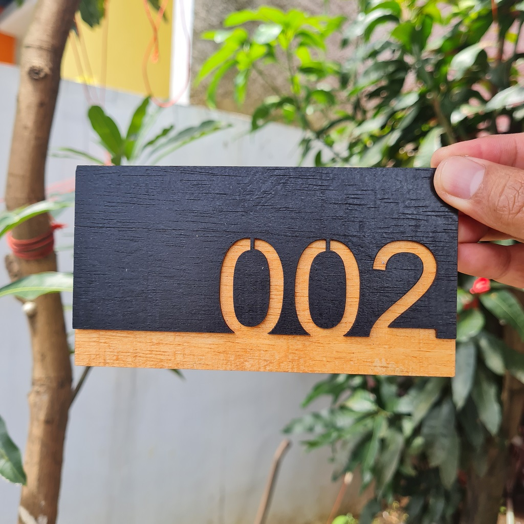 Jual Custom Tanda Nomor Kamar Kayu Hotel Penginapan Kos Kosan Ruangan ...