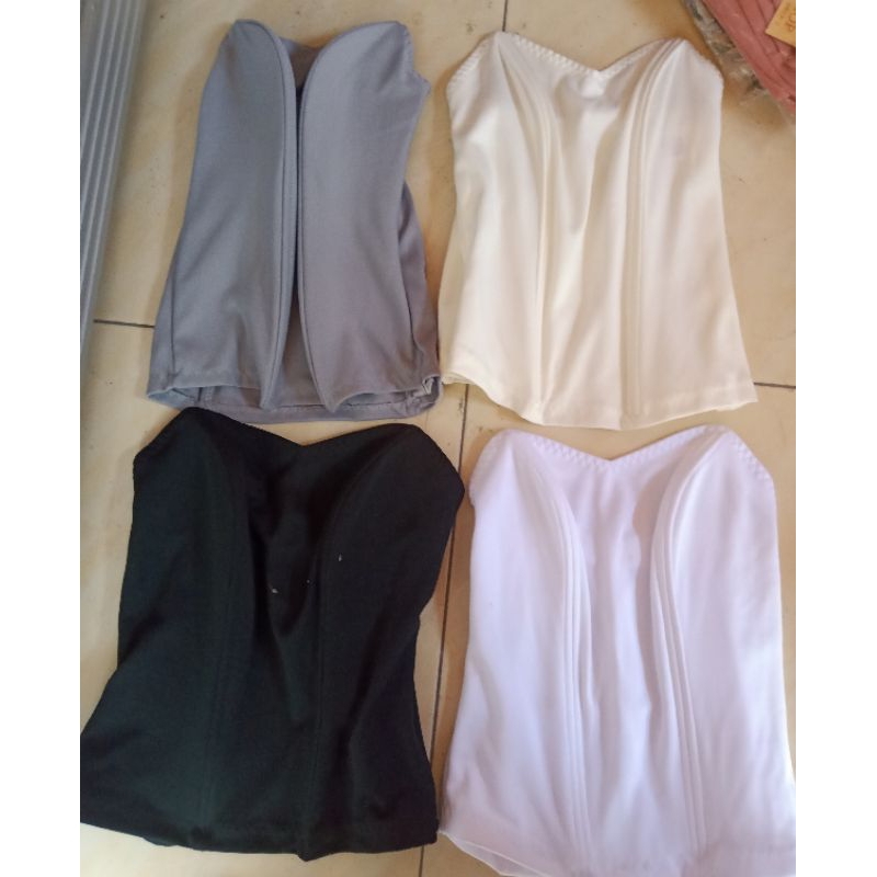 Jual Kemben/Kamisol Inner Kebaya ready warna bw (M), putih bersih dan ...