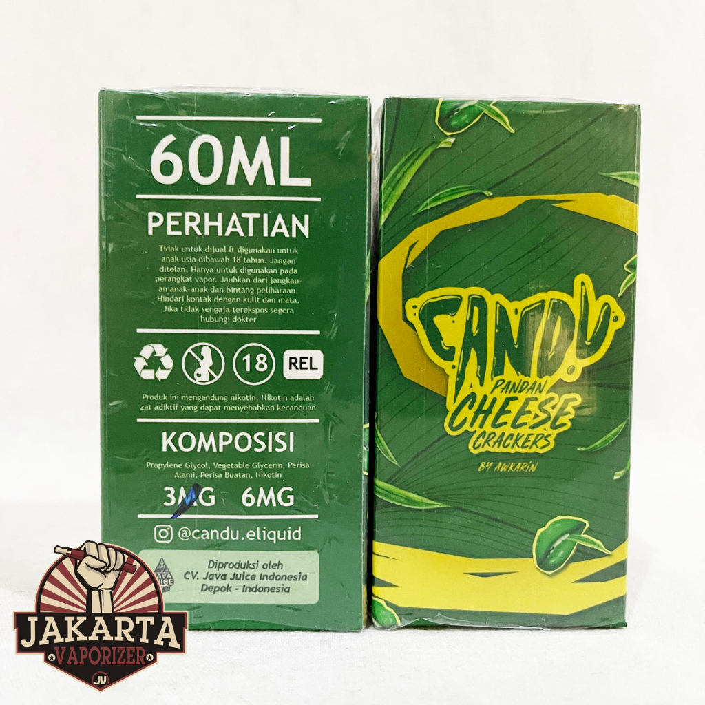 Jual CANDU V5 PANDAN CHEESE CRACKERS 60ML 3MG 6MG BY AWKARIN | Shopee ...