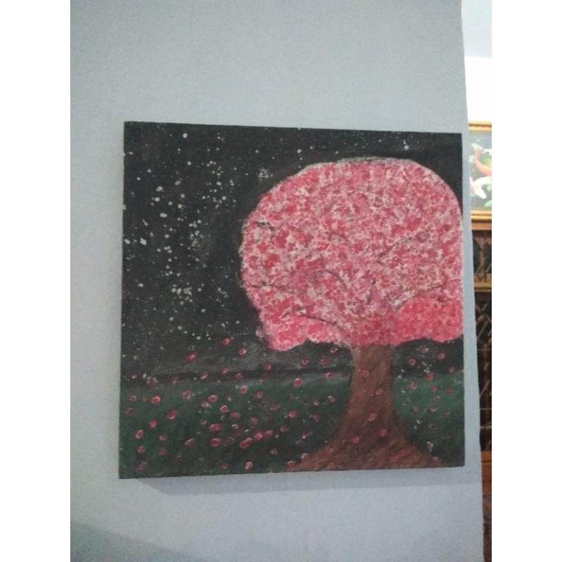 Jual Lukisan Canvas aesthetic 30x30 cm | Shopee Indonesia