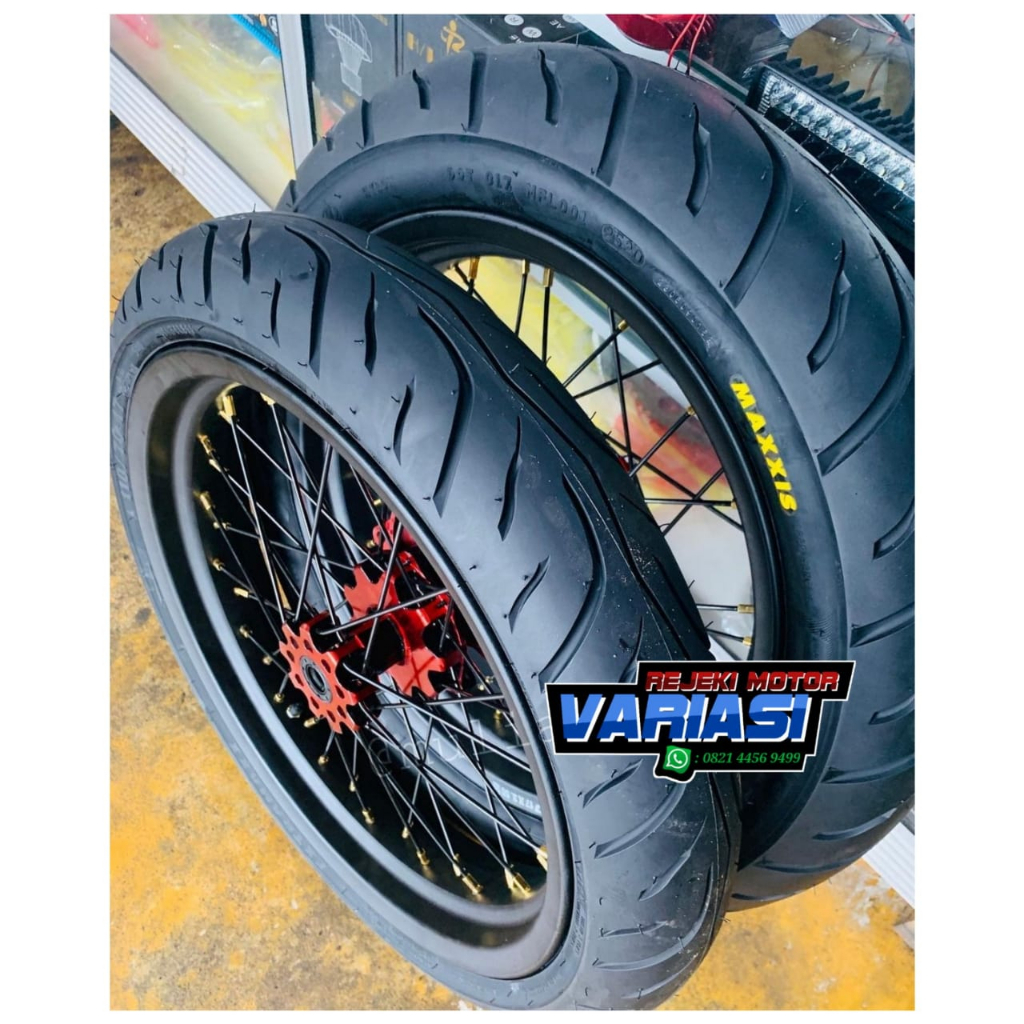 Jual Velg supermoto whellset supermoto 250 300 350 x 17 CRF KLX WR155 ...
