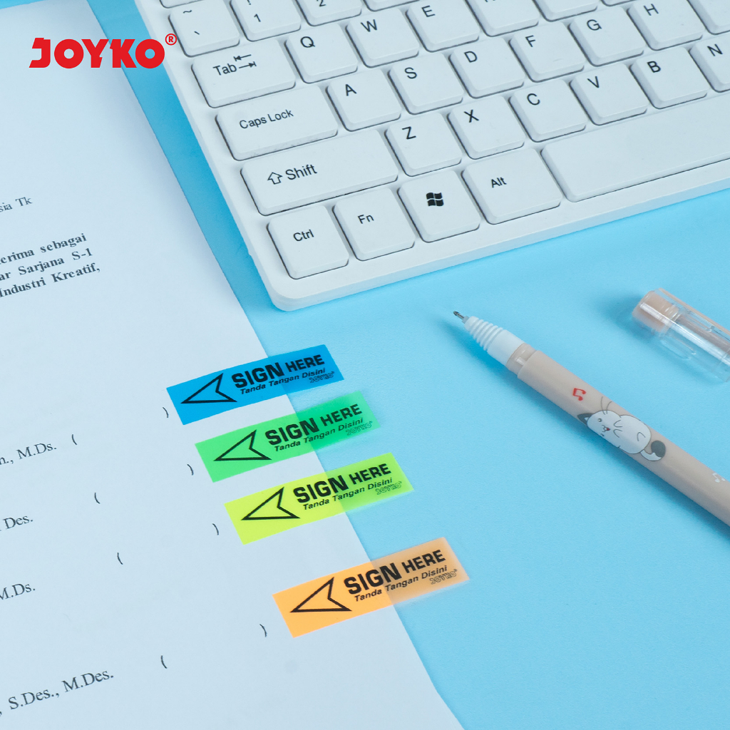 Jual Joyko Sticky Notes "Sign Here" Memo Panah / Sticker Tempel Memo ...