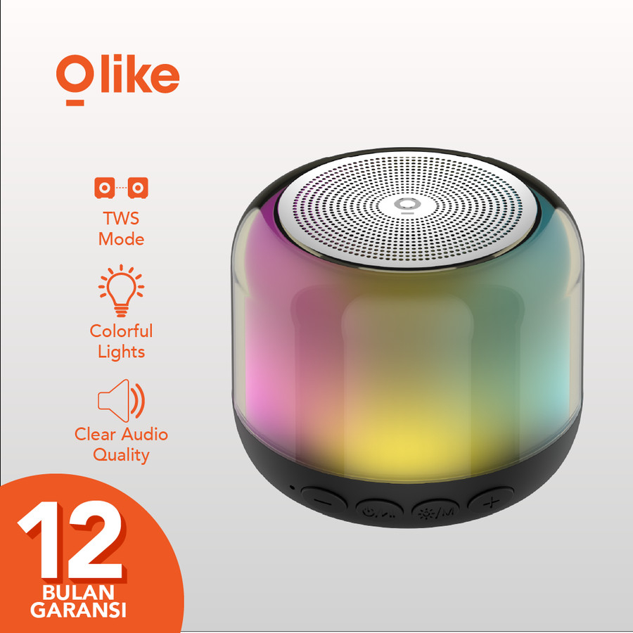 Jual Olike SF1 Portable Speaker Colorful RGB Light Bluetooth 5.0 Smart ...