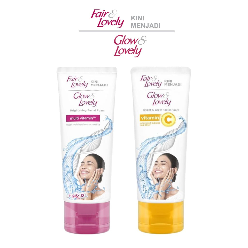 Jual Fair & Lovely / Glow & Lovely Brightening Facial Foam Sabun Wajah ...