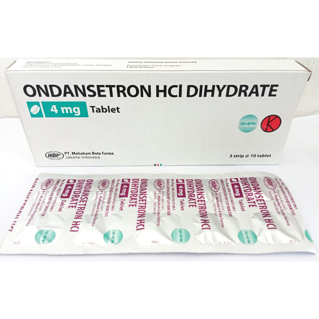 Jual ONDANSETRON 4MG 1 STRIP 6 TABLET | Shopee Indonesia
