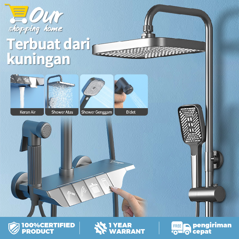 Jual Shower Kamar Mandi 4 Dalam 1 Set Shower / Sprayer Panas Dan Dingin ...