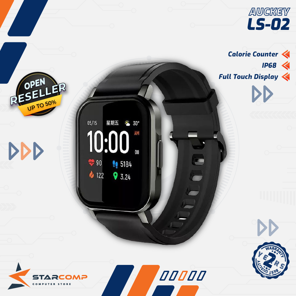 Jual Smartwatch Aukey LS-02 / LS02 Outdoor Watch Fitness Jogging ...