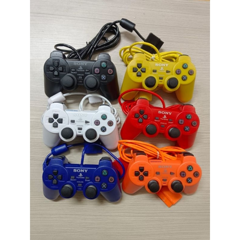 Jual STIK PS2 OP STICK PS2 WARNA DUALSHOCK ORI PABRIK KABEL ORI SERAT ...