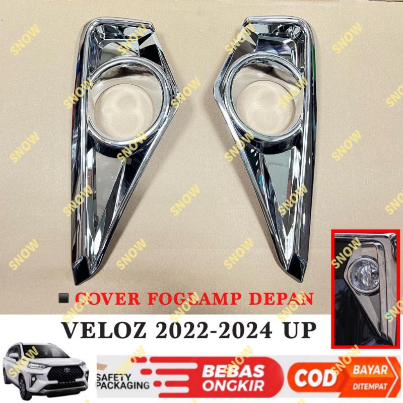 Jual Foglamp Cover Fog Lamp Veloz 2022 2023 2024 up Chrome | Shopee ...