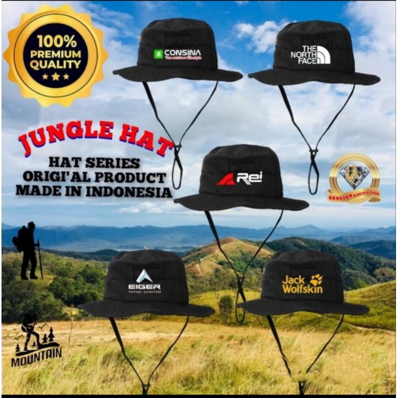 Jual TOPI ADVENTURE (RIMBA#PANTAI#ALAM) | Shopee Indonesia