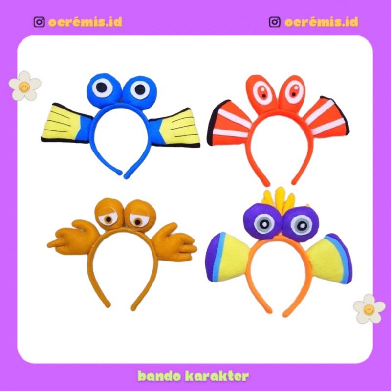 Jual BANDO KARAKTER HEWAN IKAN / BANDO IKAN DORY / BANDO IKAN NEMO ...