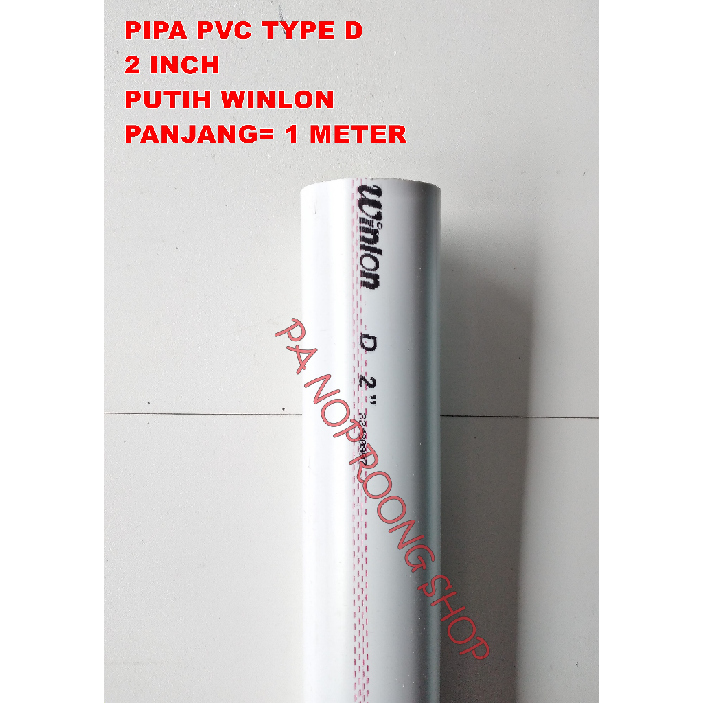 Jual PIPA PVC 2 INCH PANJANG 1 METER PUTIH WINLON | Shopee Indonesia
