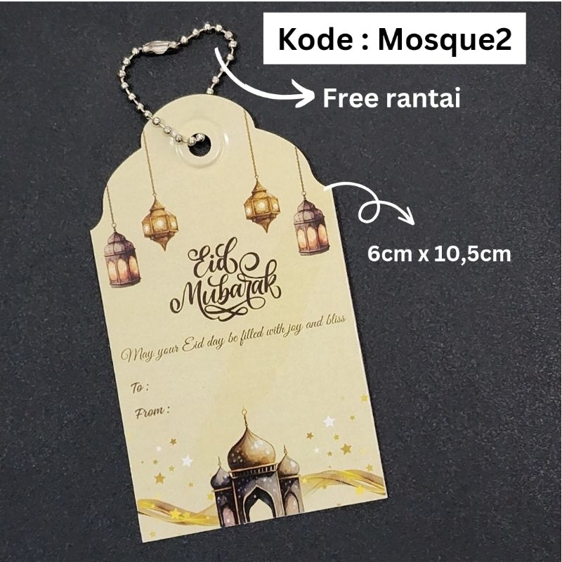 Jual Hang Tag Hari Raya Idul Fitri/Lebaran/Ramadhan/Eid Mubarak (10pcs ...
