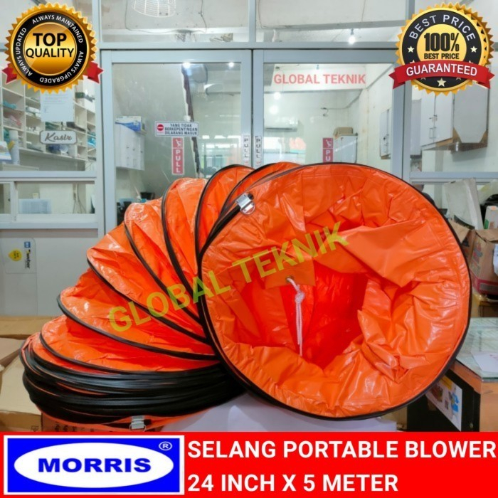 Jual Selang Portable Ventilator Flexible Hose Exhaust Blower 24 INCH 5M ...