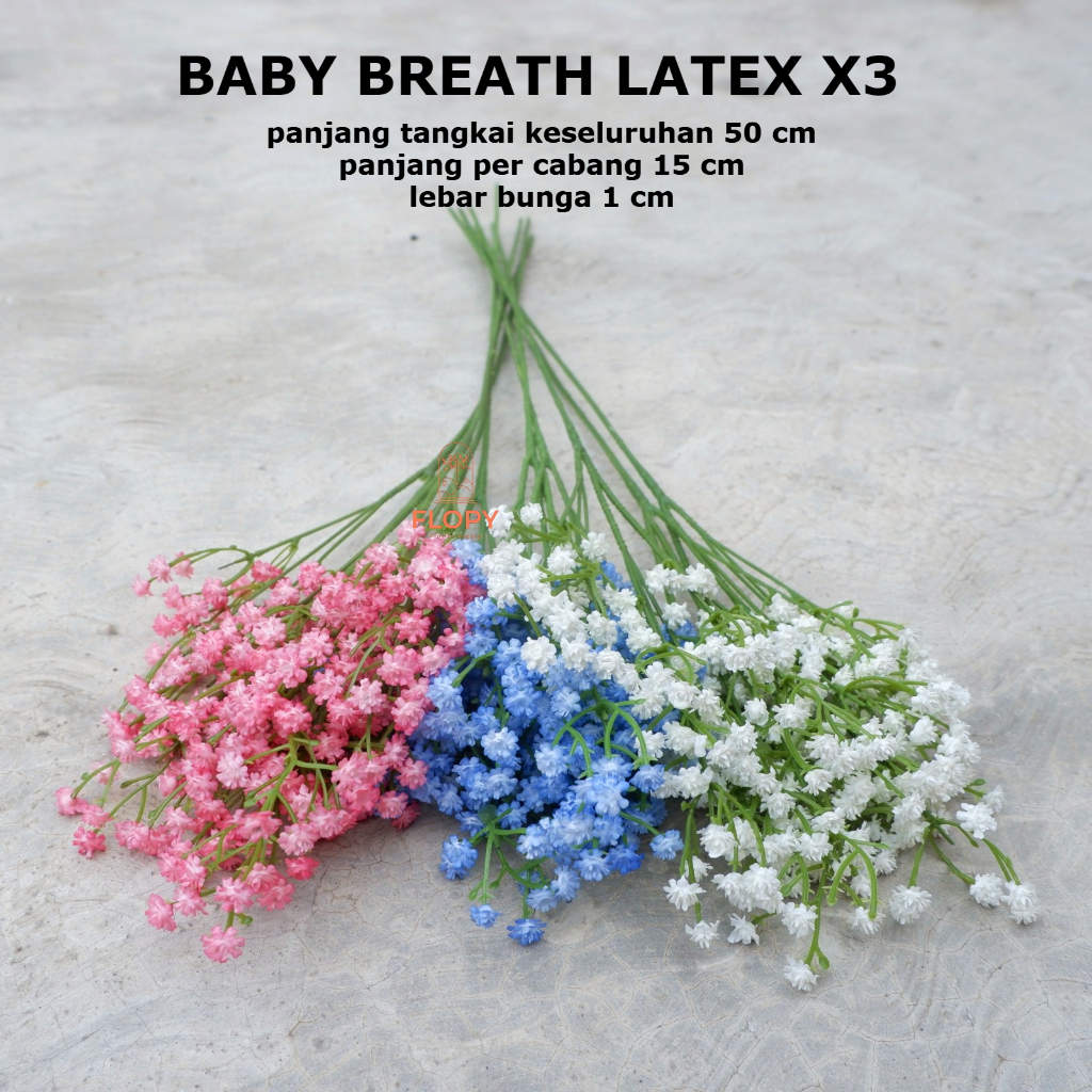 Jual Baby Breath Latex 3TK / Baby Breath 3 Tangkai / Baby Breath ...