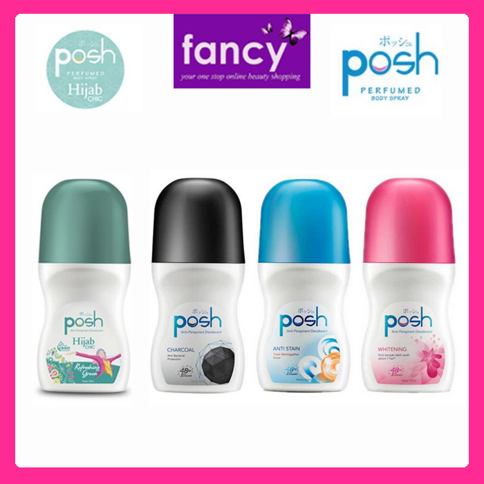 Jual POSH Deodorant Roll On 50ml Perfumed Deo | Shopee Indonesia