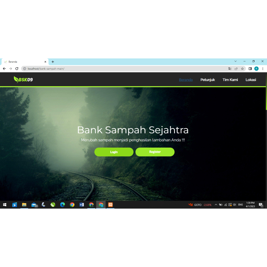 Jual Source Code Program Aplikasi Sistem Informasi Bank Sampah Berbasis Web Shopee Indonesia 