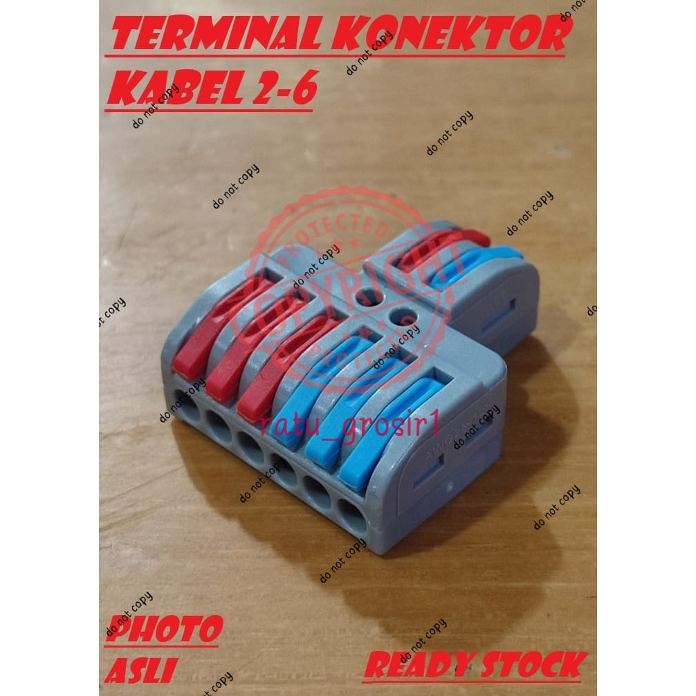 Jual Terminal Konektor Kabel Wago Cabang Input 2 Kabel Output 4 ...