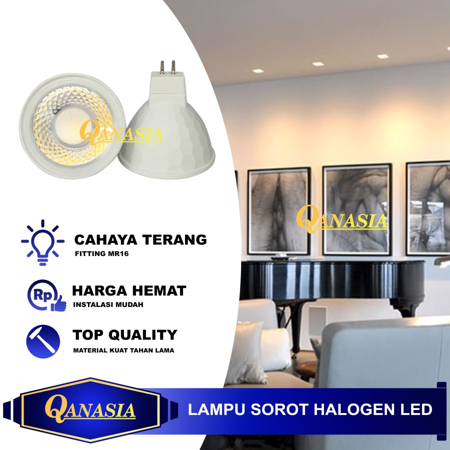Jual Lampu Sorot Halogen LED Spot 7 Watt 7W 220V Tusuk 15D 24D 36D ...