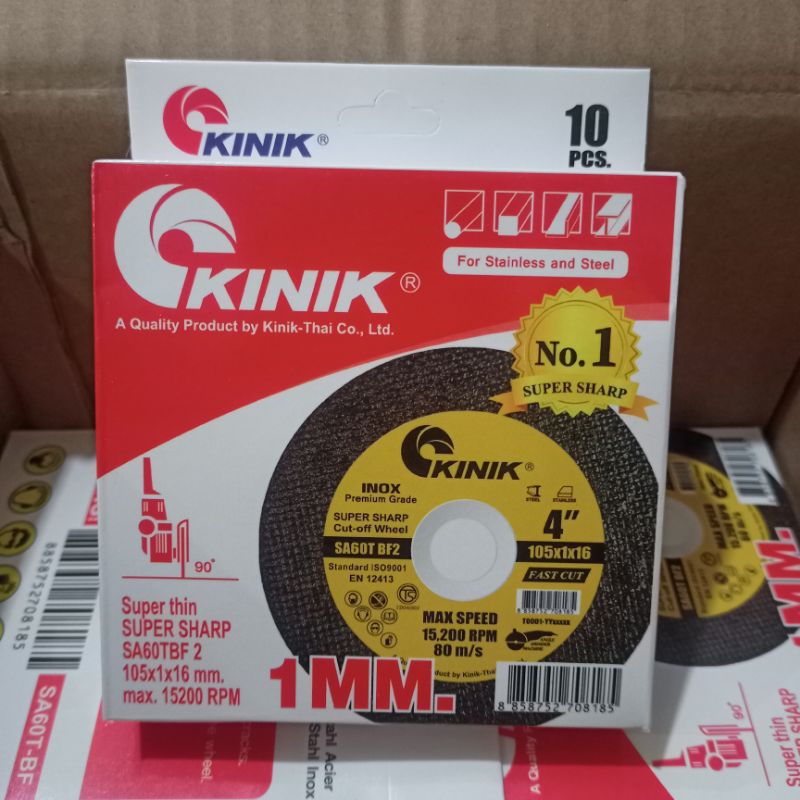 Jual Batu Grinda Potong Kinik Inox 4" / 4 inch / batu pemotong besi ...