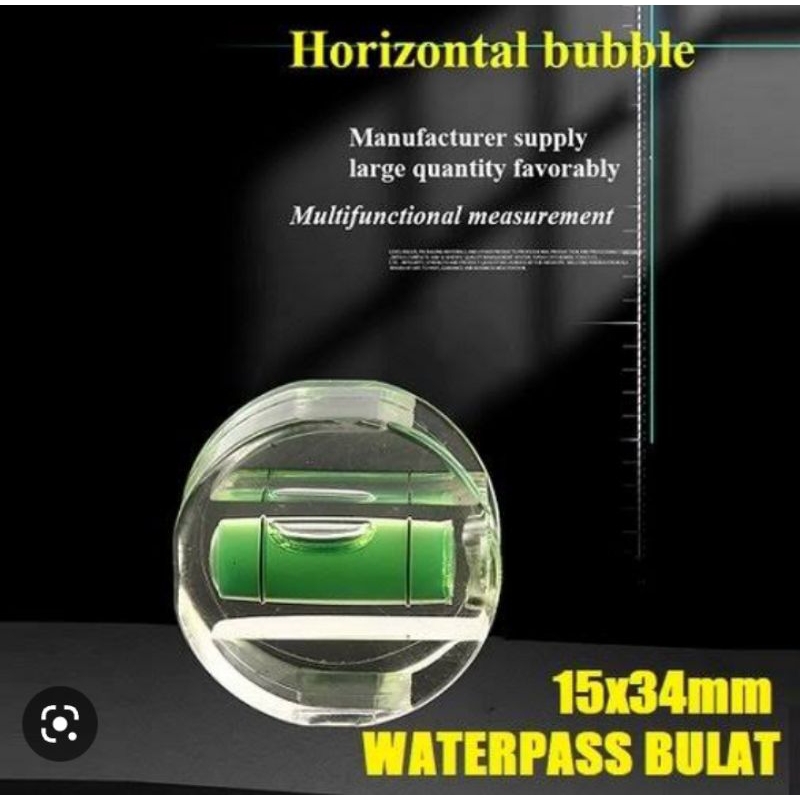 Jual Gelembung Horizontal Mini Persegi Bulat Waterpas 4cm Waterpass ...