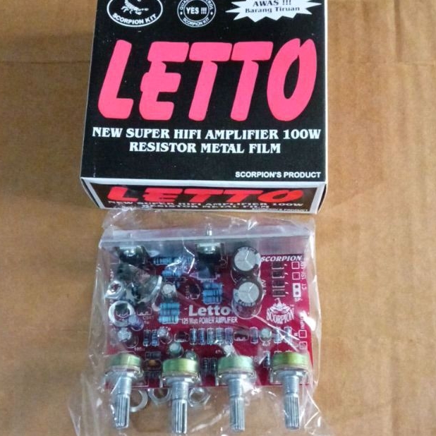 Jual Kit Power Amplifier 100W Mono Letto By Scorpion | Shopee Indonesia
