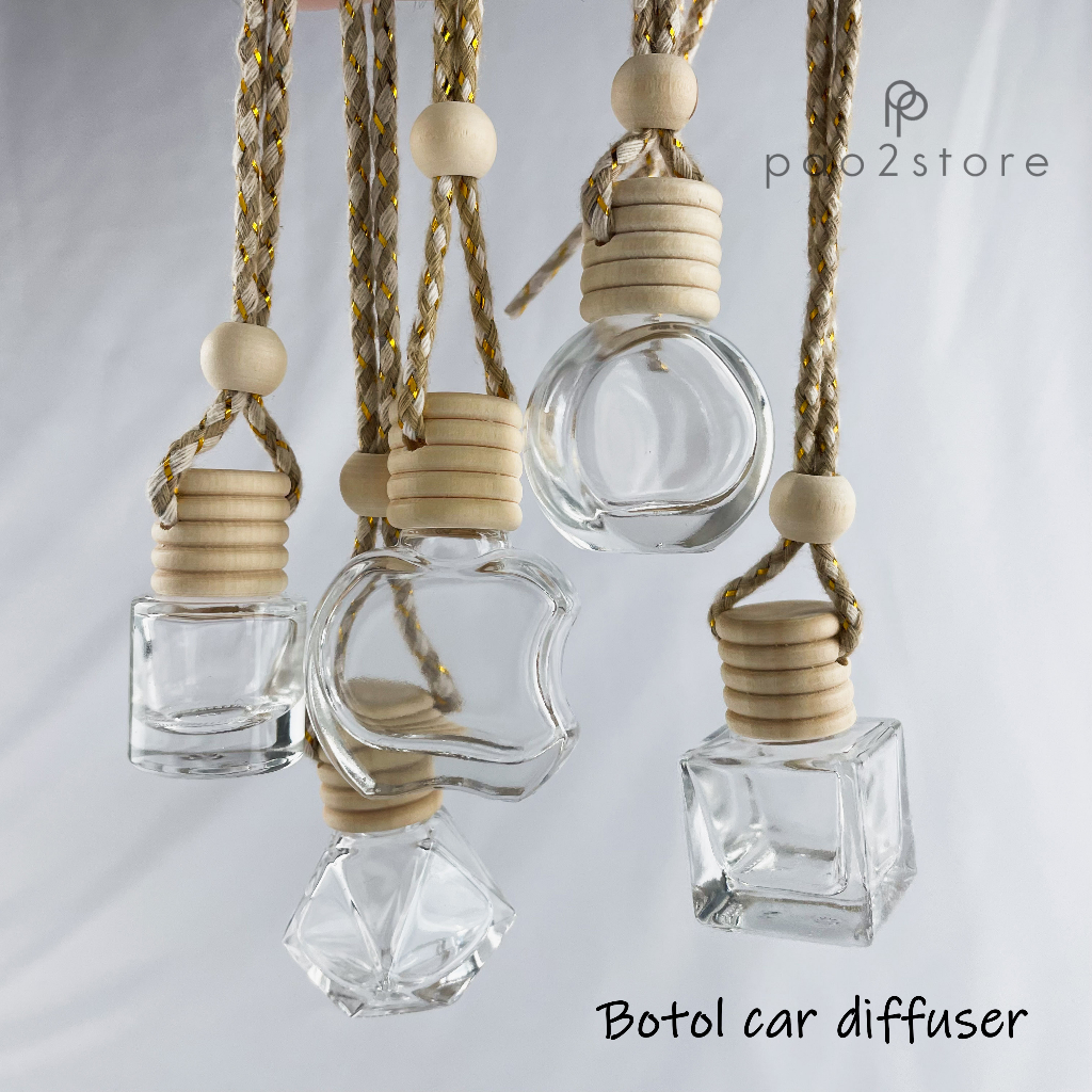 Jual Botol Car Diffuser / Parfum Mobil Gantung Kaca (Kosong) | Shopee ...