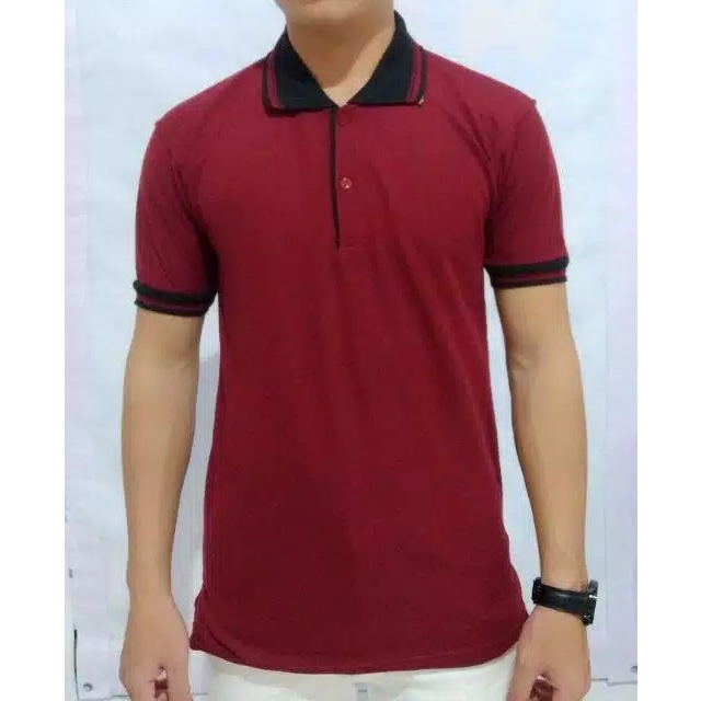 Jual Kaos Polo Kerah Kerah Kombi / Kaos Kerah / Wangki / kaos Polo T-Shirt / Baju Berkerah ...