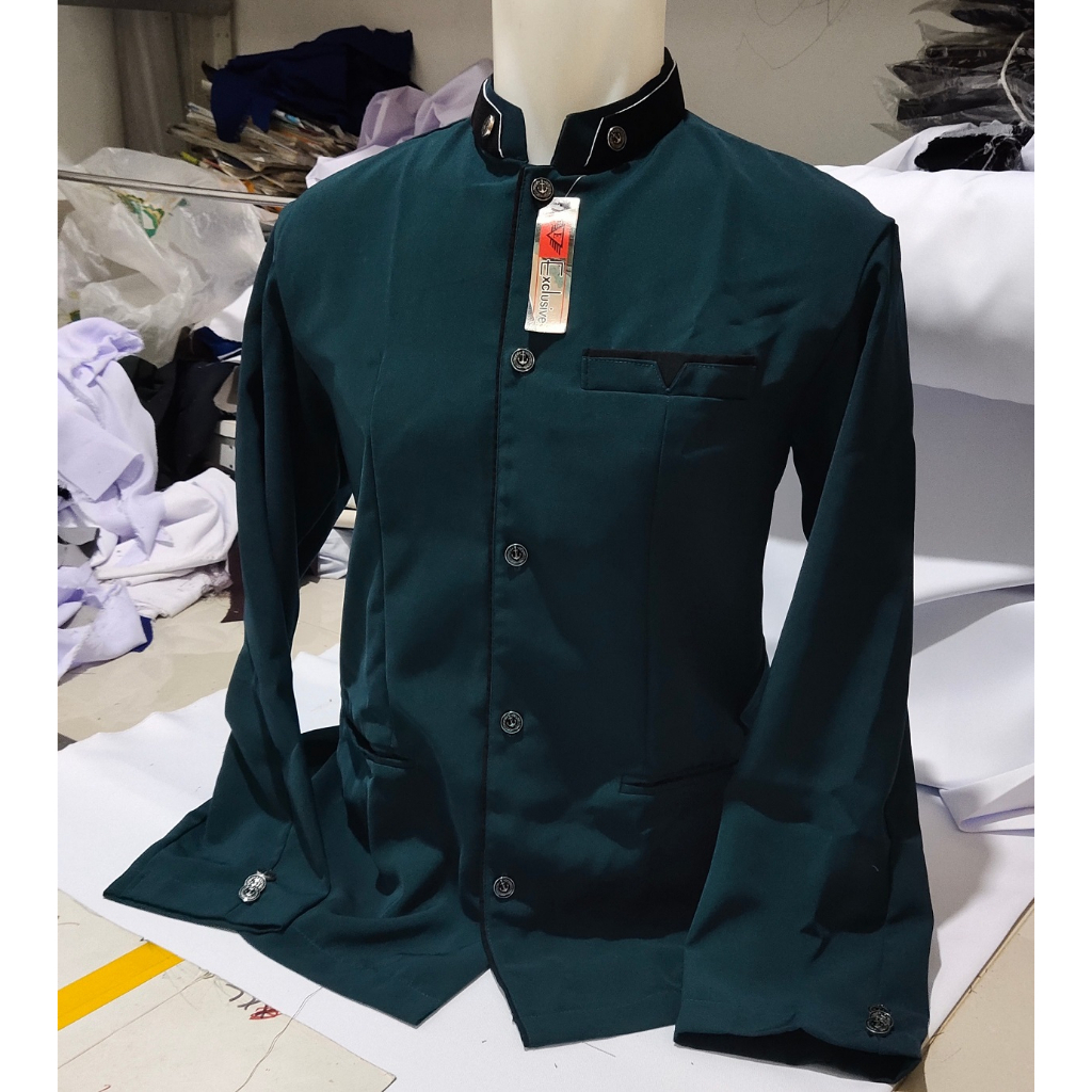 Jual JAS KOKO MODEL TERBARU PAKAIAN MUSLIM PRIA Jasko Lis Polos Jas ...