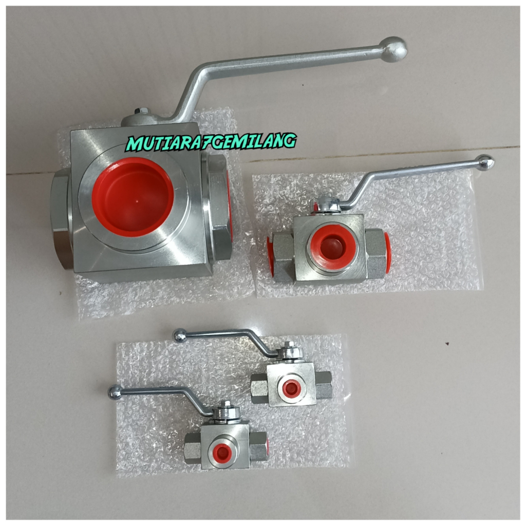 Jual BALL VALVE HYDRAULIC HIGH PRESSURE / BALL VALVE HIDROLIK 3WAY BALL ...