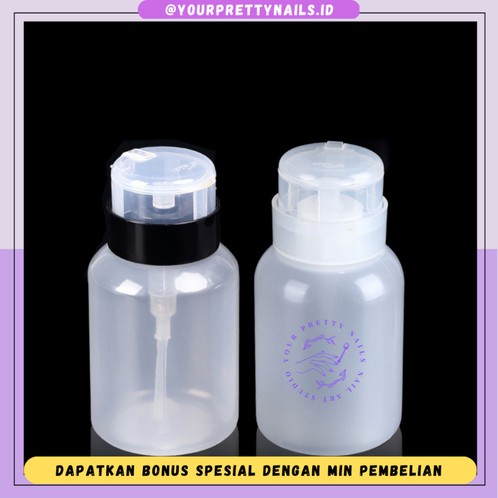 Jual Botol Pump Untuk Cairan / Botol Travel Pump makeup removel Nail ...