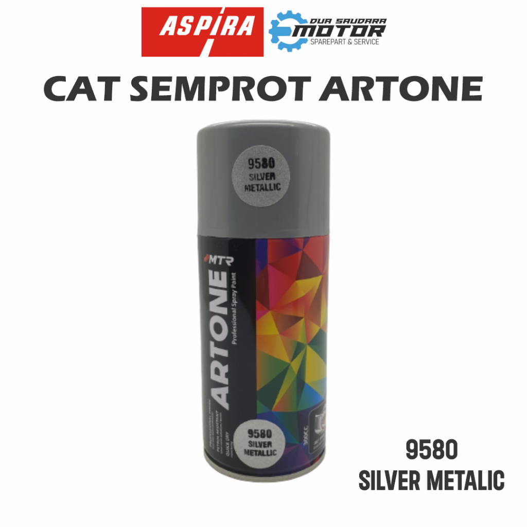 Jual CAT SEMPROT ARTONE MTR SILVER METALIC 9580 | Shopee Indonesia
