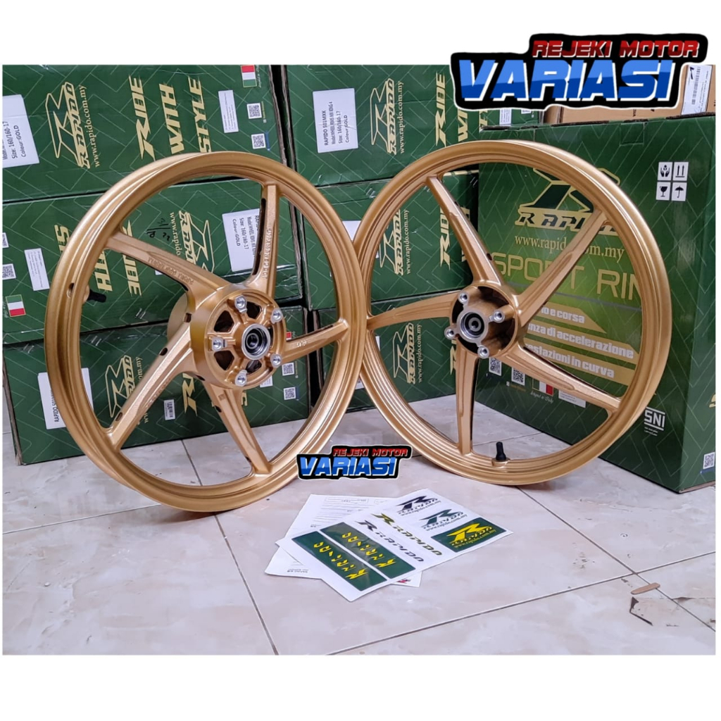 Jual VELG BINTANG VELG RACING SET RAPIDO SND MX KING 185x160-17 160x160 ...