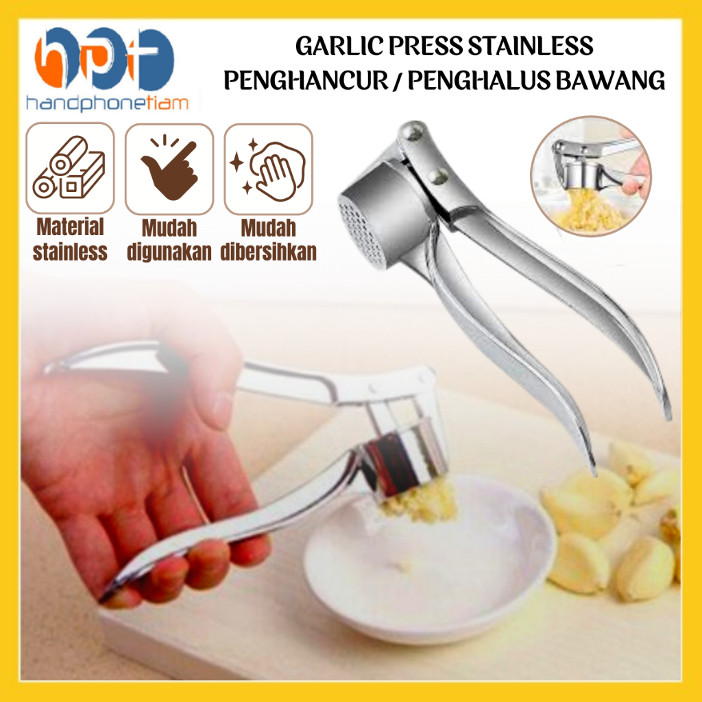 Jual Garlic Press Alat Penghancur Bawang Putih StainlessSteel Penghalus ...