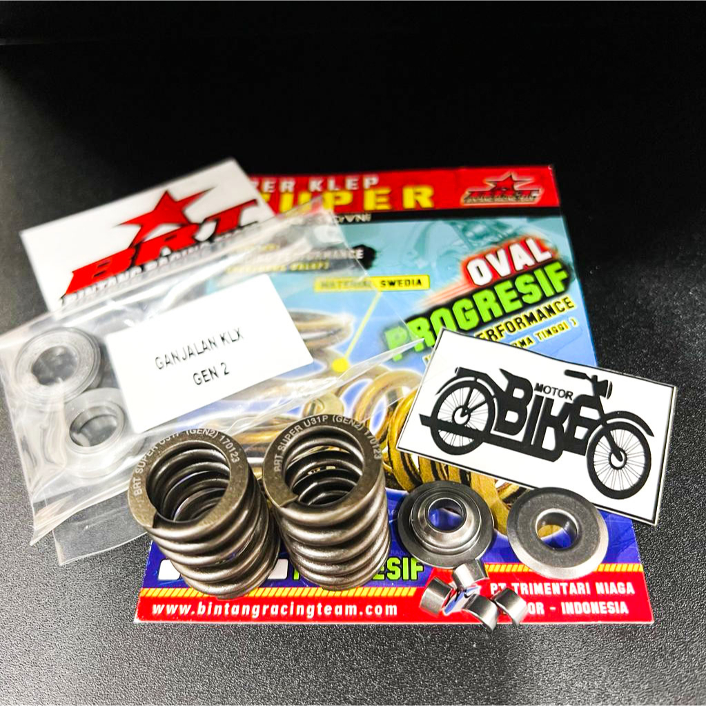 Jual PER KLEP SUPER BRT GEN 2 PROGRESIF CRF 150 KLX 150 DTRACKER 150 + GANJELAN PER KLEP BRT ...