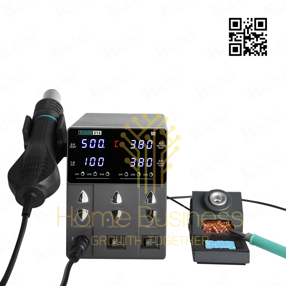 Jual SUGON 212 Solder Station Blower Uap 2IN1 2 IN 1 T12 T 12 Original | Shopee Indonesia