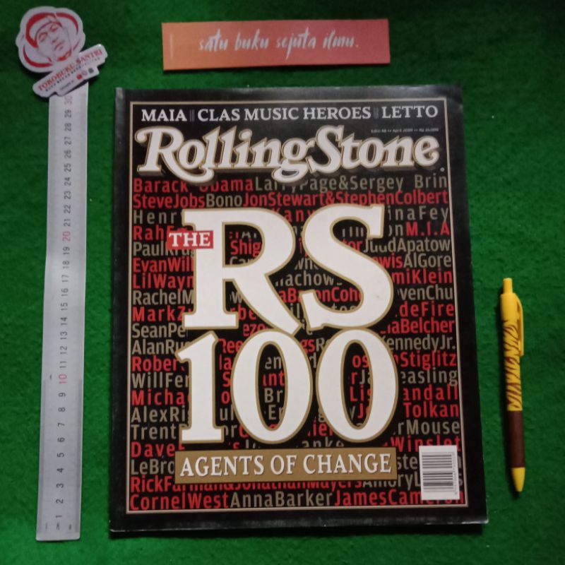 Jual Majalah Musik Lawas : Rolling Stone edisi The RS 100 Agents of Change. | Shopee Indonesia
