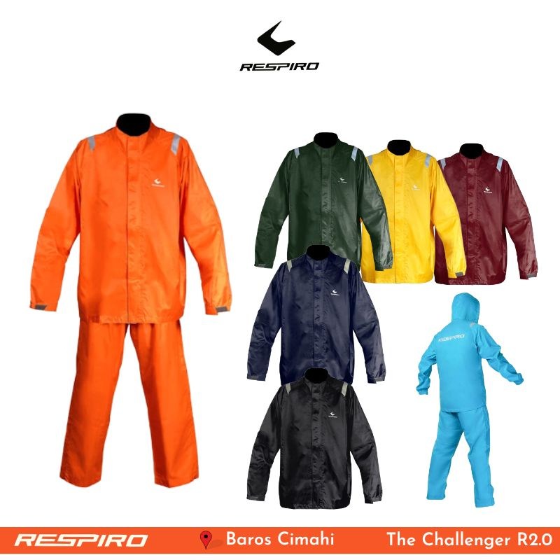 Jual Mantel Jas Hujan Respiro The Challenger R2.0 | Rain Suit Waterproof Anti Air | Shopee Indonesia