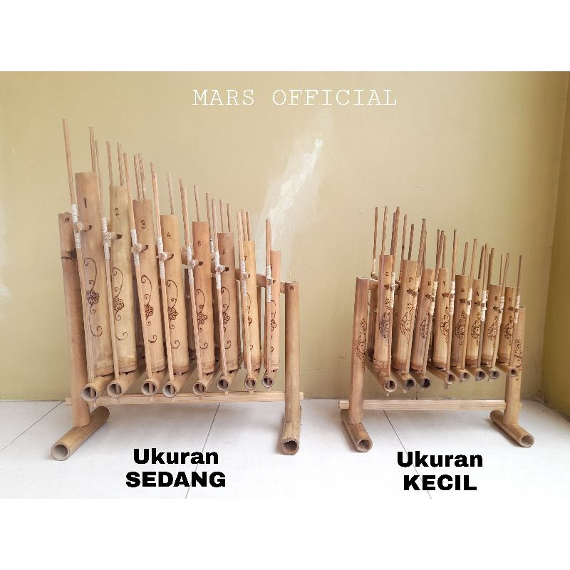 Jual Angklung 1set 8 Nada ukuran sedang 1 Oktaf Untuk Anak SD/SMP ...
