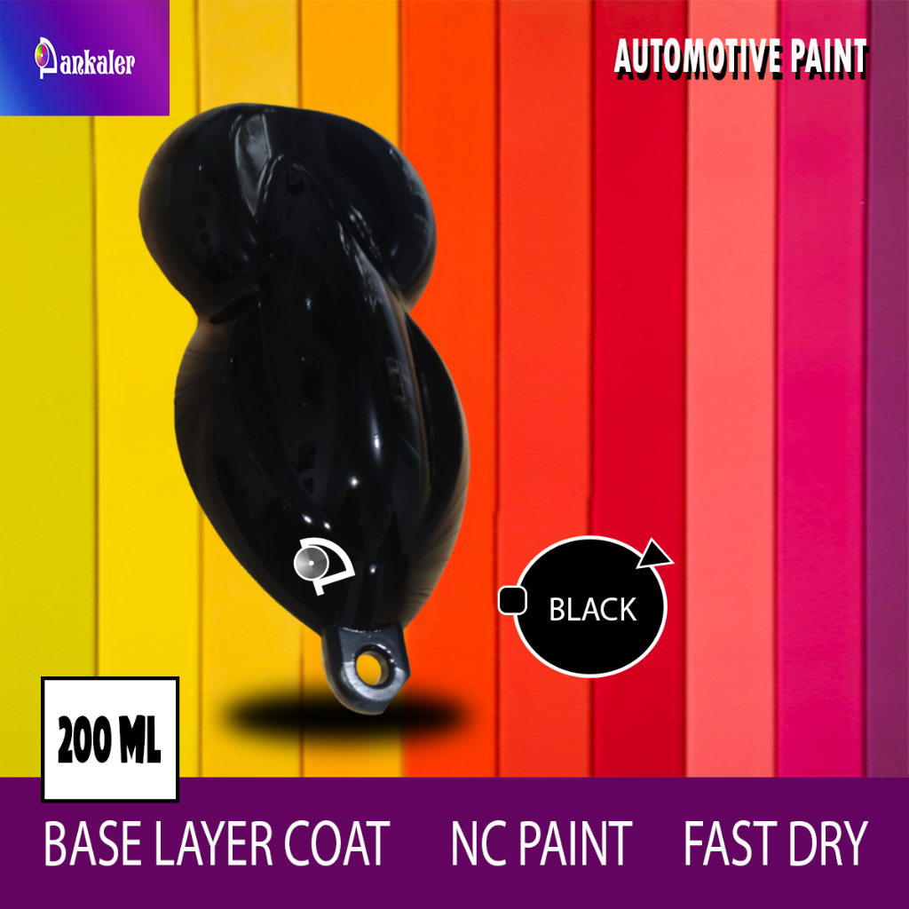 Jual Pankaler Cat duco Hitam Black NC Ukuran Botol 200ml Dasaran ...