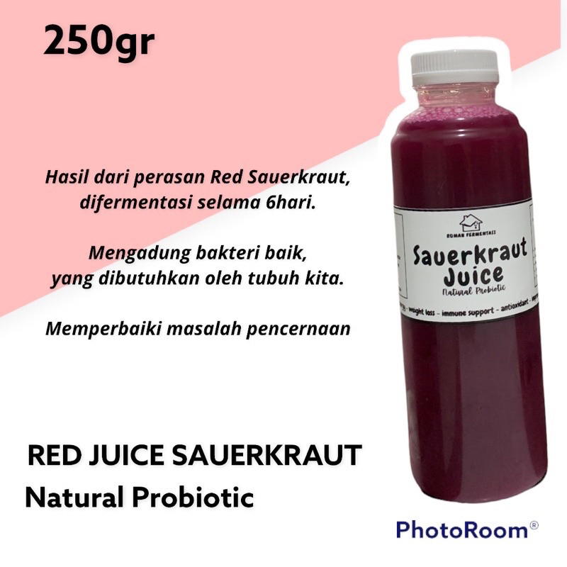Jual 250ML JUS RED SAUERKRAUT BOTOL PLASTIK | Shopee Indonesia
