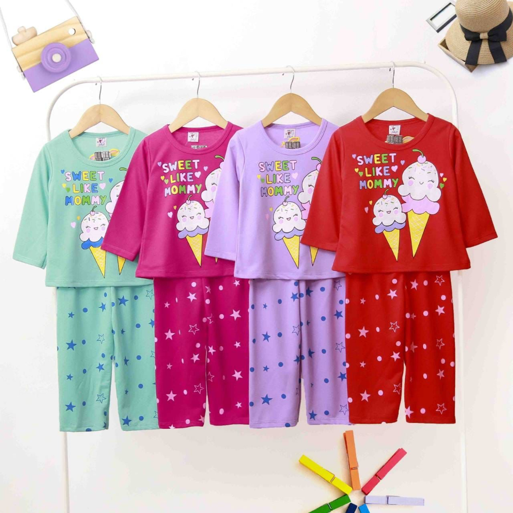 Jual KIYOSAKI KIDS - Stelan anak perempuan 2-9 tahun motif ice cream ...