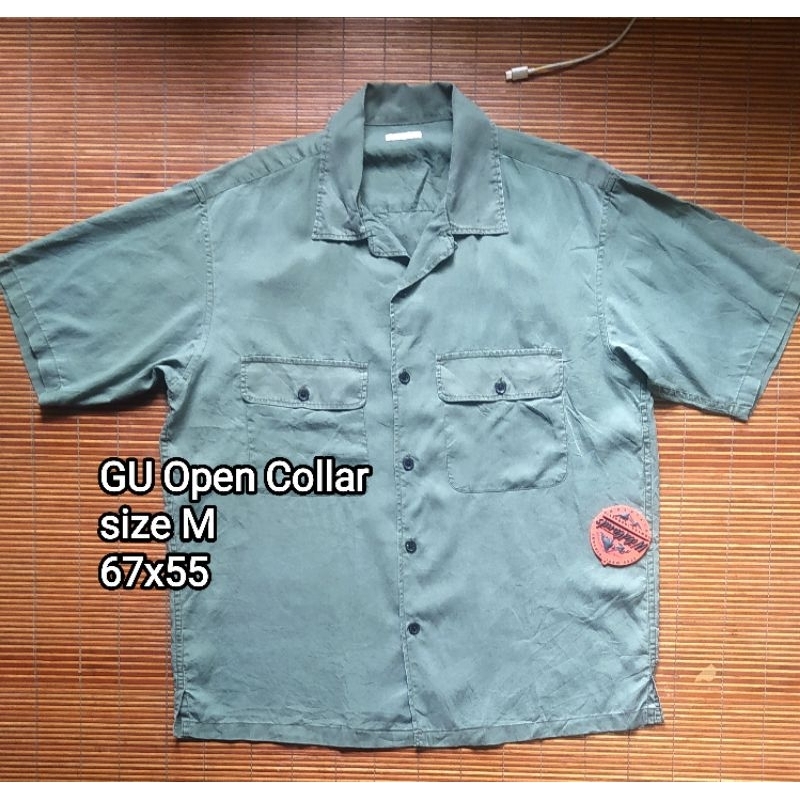 Jual Baju Kemeja Lapangan Outdoor GU Open Collar Military Army Utility ...