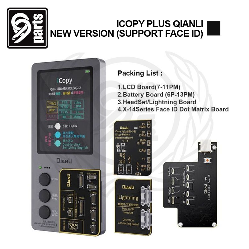 Jual iCopy Plus Qianli NEW Version Support Face ID / iCopy Plus Qianli ...