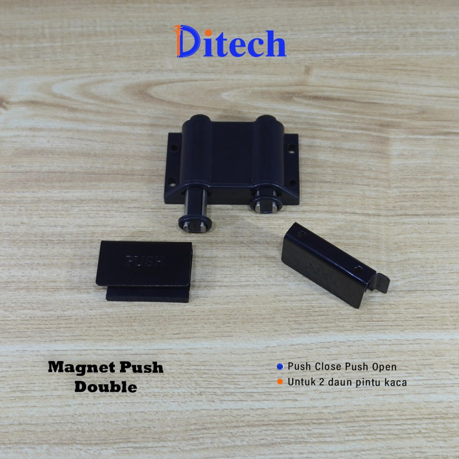 Jual Magnit Push Double / Magnet Pintu Lemari Kaca Kabinet Push Double ...