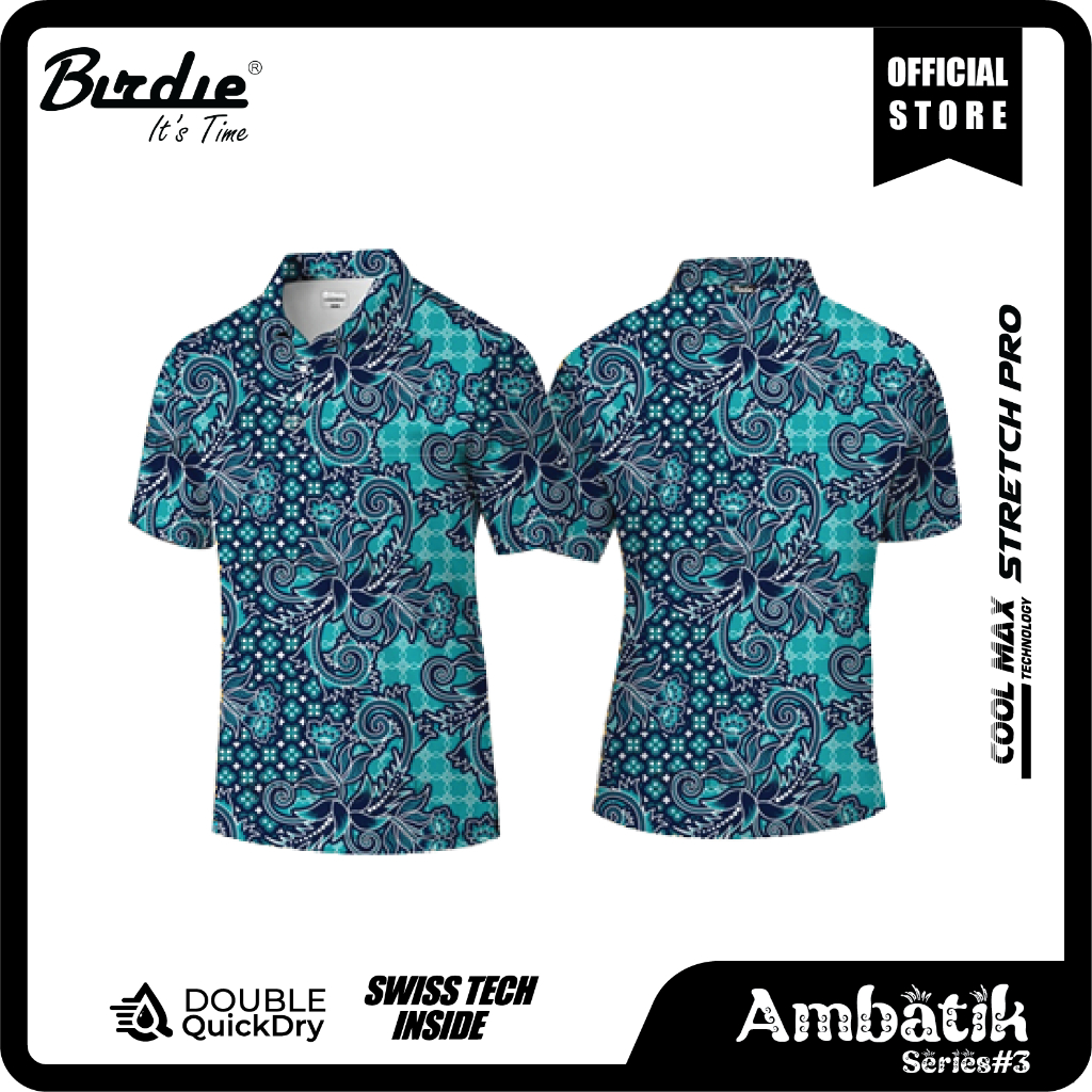 Jual Baju Polo Shirt Golf Polyester Dry Fit CoolMax-Ambatik Series #3 ...
